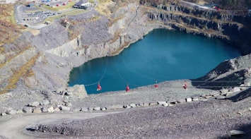 zip wire quarry